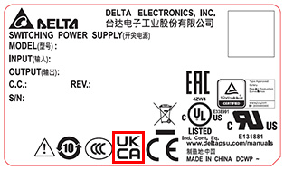 Delta standard industrial power supply series add UKCA safety approvals